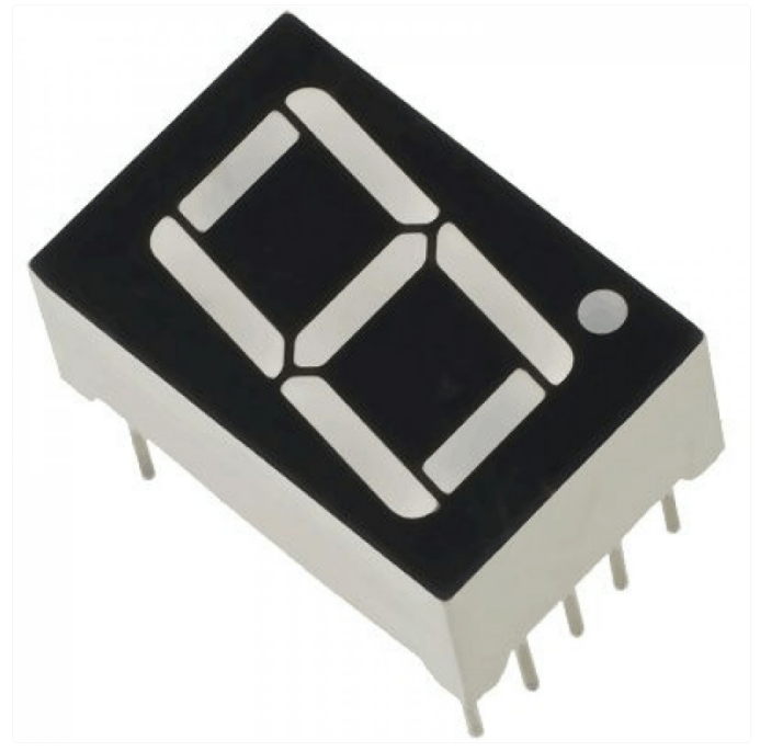 1 Digit 7 Segment LED Display – wirelays.com